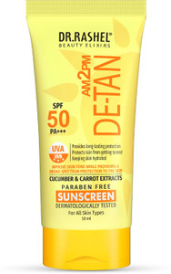 DR.RASHEL Sunscreen - SPF 50+++ PA+++ DE-TAN SUNSCREEN SPF 50 PA ...