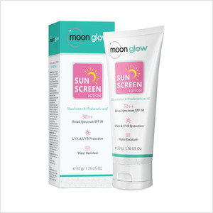 Moon Glow Sunscreen - SPF 50 PA+++ Shea Butter Sunscreen Lotion No ...