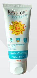 RAYSTOP Sunscreen - SPF 50 PA+++ SUN SCREEN LOTION SPF 50 PA+++ 100gm ...