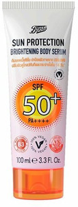 Boots Sunscreen - SPF 50+ PA++++ SUN PROTECTION BRIGHTENING BODY SERUM ...