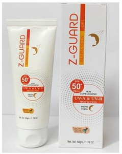 Z GUARD Sunscreen - SPF 50 PA++ SUNSCREEN GEL 50GM (PACK OF 1) 100% ...