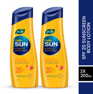 Joy Sunscreen - SPF 50 PA++ Anti Tan Body Lotion Sunscreen SPF 20 PA++ ...