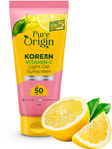 Pure Origin Sunscreen - SPF 50 PA++++ Korean Vitamin C Bright Boosting ...