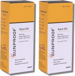 Sunproof Sunscreen - SPF 50 PA+++ Sunscreen Gel - Price in India, Buy ...