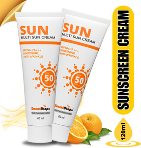 smartdrops Sunscreen - SPF 50 PA+++ Sunblock Sunscreen Creem For Deeply ...