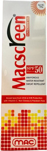 Macscreen Sunscreen - SPF 50 PA++ Sunscreen Gel Oily Skin | UVB ...