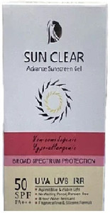 Sunclear Sunscreen - SPF 50 PA+++ ADVANCE SUNSCREEN GEL - Price in ...
