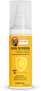 BEST CHOICE NUTRITION Sunscreen - SPF 50 PA+++ Sunscreen Ultra light ...