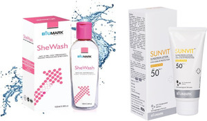 BIUMARK Sunvit Suncreen Lotion (60ML)& Hygiene Ultimate Feminine ...