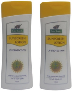 Pure Roots Sunscreen - SPF 50 SunScreen Lotion | UV Protection| SPF ...
