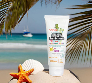 ShuShu Babies Sunscreen - SPF 30+ Plant-Based With UVA/UVB Protection ...