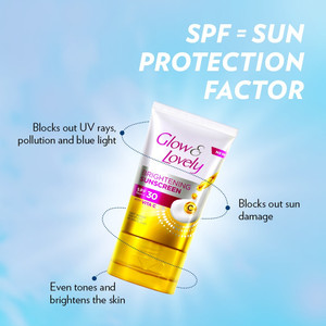 Glow & Lovely Sunscreen - SPF 50 PA+++ Brightening Sunscreen 15g With ...