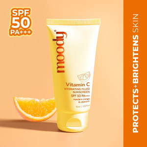 MOODY Sunscreen - SPF 50 PA+++ Vitamin C Hydrating Fluid Sunscreen ...
