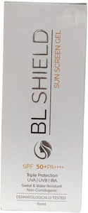 bl shield Sunscreen - SPF 50 PA++++ Gel Matte finish,Non-comedogenic ...