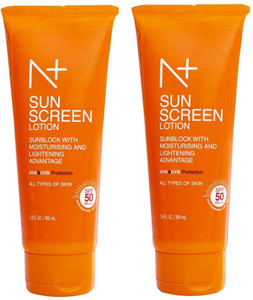 N PLUS PROFESSIONAL Sunscreen - SPF 50 PA+++ Sunscreen Lotion Sunblock ...