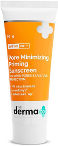 The Derma Co Sunscreen - SPF 50 PA+++ Pore Minimizing Priming Sunscreen ...