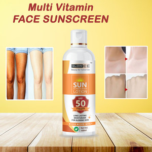 Glowee Sunscreen - SPF 50 PA+++ Multi Vitamin Face Sunscreen for ...