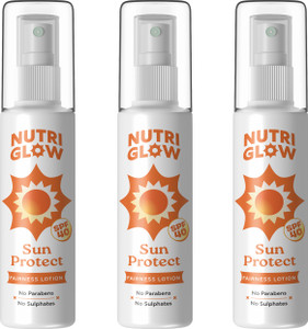 NutriGlow Sunscreen - SPF 50 PA+++ Sunscreen Fairness Lotion Tan Free ...