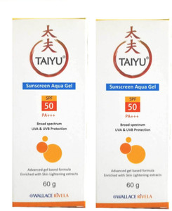 Taiyu Sunscreen - SPF 50 PA+++ Sunscreen Aqua Gel - SPF 50 PA+++ (60 g ...