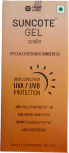 Suncote Sunscreen - SPF 50 PA+++ Gel sunscreen SPF 30,PA+++,UVA/UVB ...