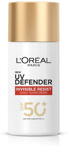 L'Oréal Paris Sunscreen - SPF 50+ UV DEFENDER INVISIBLE RESIST DAILY ...