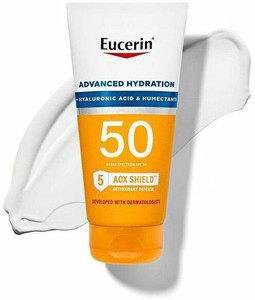 Eucerin Sunscreen - SPF 50 Advanced Hydration Sunscreen Lotion - SPF 50 ...
