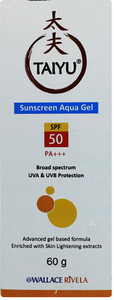 Taiyu Sunscreen - SPF 50 PA+++ Sunscreen Aqua Gel - SPF 50 PA+++ (60 g ...
