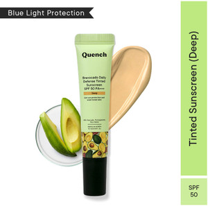 Quench Sunscreen - SPF 50 PA+++ Tinted Sunscreen SPF 50 PA+++ for ...
