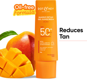 Dot & Key Sunscreen - SPF 50 PA++++ Mango Detan Gel oil free Sunscreen ...
