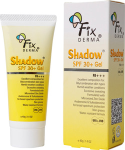 Fixderma Shadow Sunscreen SPF 30 Gel For Oily Skin Acne Prone, PA ...