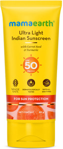 Mamaearth Sunscreen - SPF 50 PA+++ Sunscreen Lotion For Indian Skin and ...