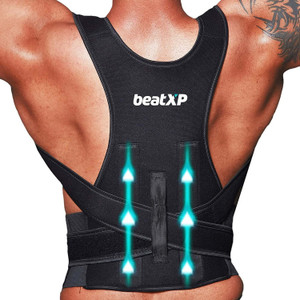 beatXP Posture Corrector|Back Support Belt |Therapy for Lower & Upper ...