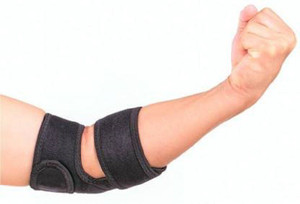 vyzoe High Quality Adjustable Neoprene Elbow Support (Black) Elbow ...