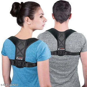 ZAARAV Body Back Posture Fixer Belt Backbone Clavicle Brace Shoulder ...