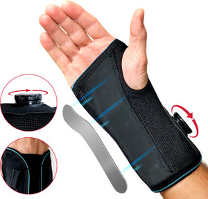 AGEasy Adjustable Dial Easy-Twist Wrist Brace for Pain Reduction Right ...
