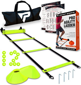 Profect Sports Pro Agility Ladder And Cones 15 Ft FixedRung Speed ...