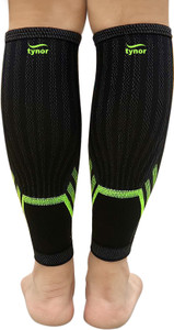 TYNOR Calf and Shin Support Air Pro, Black & Green, Medium, 1 Pair Knee ...
