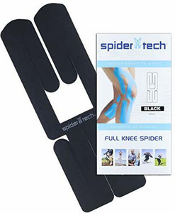 Spidertech Full Knee Spider Pre Cut [Black] Kinesiology Tape - Buy ...