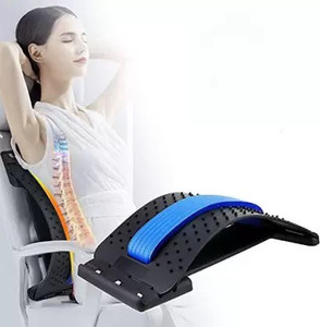 D STAR Multi-level back stretching device Back Support (Black) Back ...