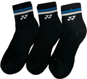 YONEX Socks Combo of 3 Pair (All Black) Foot Support - Buy YONEX Socks ...
