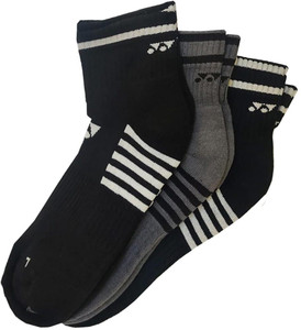 YONEX Socks Combo of 3 Pair (Black Grey Navy) Foot Support - Buy YONEX ...