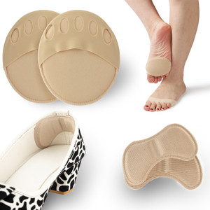 ORA Forefoot Pad WITH HEEL GRIPS, Honeycomb Fabric Metatarsal Pads Foot ...