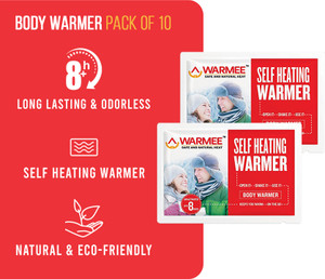 warmee Body Warmer Heat Pouch Air Activated Self Heating Warmer Hand ...