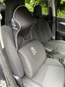 MRRON PROTECH Memory Foam Neck Rest & Big Lumber Spine Support For Car ...