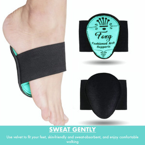 FoxGlow Strutz Cushioned Arch Foot Support Decrease Plantar Faciitis ...