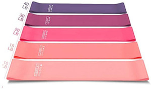 Hotniu Set Of 5 Resistance Loop Bands Yoga Resistance Tension Bands ...