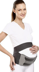 EXCLIQ Pregnancy Back Support, Grey, Medium, 1 Unit Back / Lumbar ...