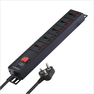 MX 5 OUTLET UNIVERSAL POWER STRIP 15 AMP. WALL MOUNT 2720_3M 5 Socket ...