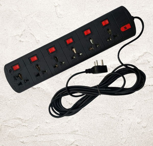 Nirvair 6x6 Model Electrical Cord Power Surge Protector Spike Strip ...