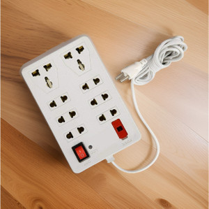 TOOLART Power Plate 8 Multi Plug 1500W 8 Socket Extension Boards XZ 8 ...